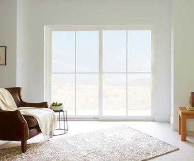 China Customized Size Patio Sliding Doors Double Glazed 5mm+12A+5mm Aluminum Frame for sale