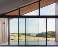 China Customized Size Patio Sliding Doors Double Glazed 5mm+12A+5mm Aluminum Frame for sale