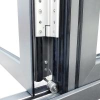 China Double Glazed Aluminum Folding Door 2.0mm Sound Insulation for sale