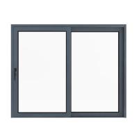 China House Black Aluminum Sliding Window Frame 1.4mm Interior for sale