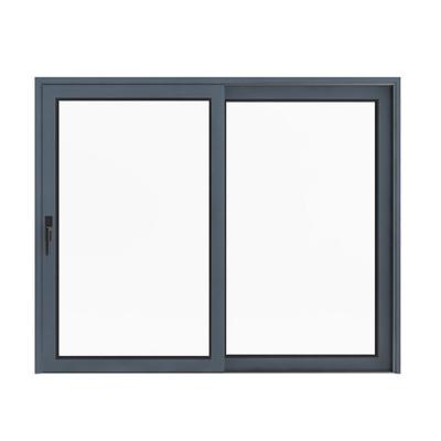 China House Black Aluminum Sliding Window Frame 1.4mm Interior for sale