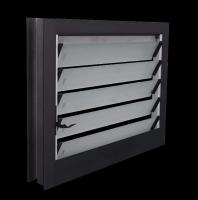 China 1.4mm Aluminium Glass Louvers Window 80mm Powder Coated Swing Style for sale