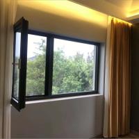China Waterproof Double Glass Aluminum Casement Window Heat Insulation 1.8mm Frame for sale