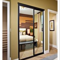 China Bathroom Double Aluminum Sliding Glass Doors Soundproof 5mm+12A+5mm Tempered for sale