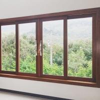 China Laminated Glazed Interior Aluminium Sliding Door With Flyscreen for sale