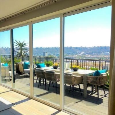 China Balcony Anodised Aluminium Sliding Doors Double Glazed for sale