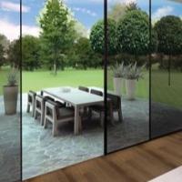 China Double Glazed Powder Coated Aluminium Sliding Doors 5mm Glass 12A Air Gap for sale