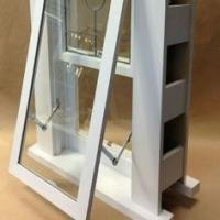 China Residential Aluminum Awning Window Double Tempered Glass Vertical for sale