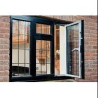 China Golden Brand 1.4mm 1.6mm Aluminum Casement Window Double Tempered Glass ISO9001 for sale