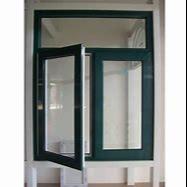 China Noise Reduction White Aluminum Casement Window Double Glazed 1.8mm Sound Insulation for sale