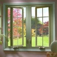 China Noise Reduction White Aluminum Casement Window Double Glazed 1.8mm Sound Insulation for sale