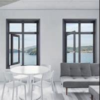 China Golden Brand Powder Coated Aluminum Casement Window Soundproof Double Tempered Glass 70nm-100um for sale