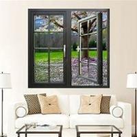 China 100mm Aluminum Frame Casement Windows 1.4mm Sliding for sale