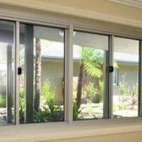 China Tempered Glass Aluminium Frame Sliding Window ISO9001 for sale