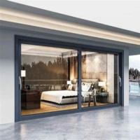 China Wind Resistant Glass Aluminum Sliding Door Sound Insulation Double Tempered 5 Year Warranty for sale