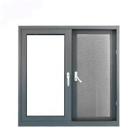 China Double Glazed Black Aluminium Casement Windows ISO9001 for sale
