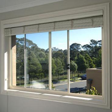 China White Anodised Aluminium Sliding Windows Sound Insulation for sale