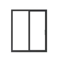 China ISO9001 Powder Coated Aluminum Sliding Windows 70-100um Corrosion Resistant Double Glazed for sale