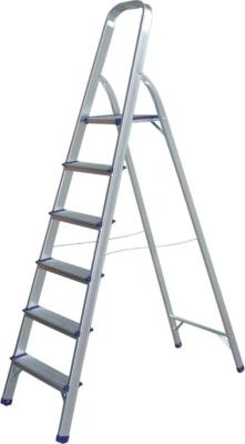 China 1.0-1.7mm 6 Step Aluminium Step Ladder 6063 87-120cm for sale