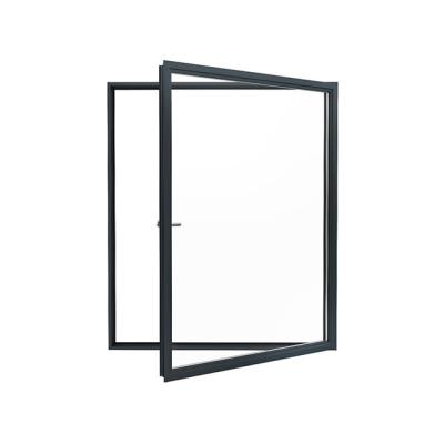 China Thermal Break Aluminum Casement Window 5mm+12A+5mm Double Glazing Wood Grain for sale