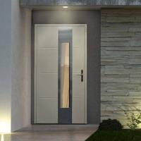 China Indoor Entrance Aluminum Hinged Door Sound Insulation Double Glass 24mm Swing Door for sale