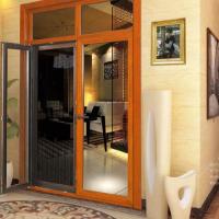 China Indoor Entrance Aluminum Hinged Door Sound Insulation Double Glass 24mm Swing Door for sale