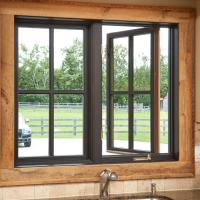 China Security Aluminum Casement Window Dirt Resistance Glass for sale