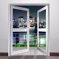 China Garden Villa Hinged Aluminum Screen Doors Electrophoresis for sale