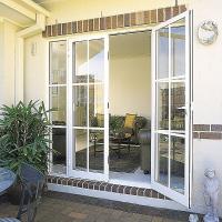 China Garden Villa Hinged Aluminum Screen Doors Electrophoresis for sale