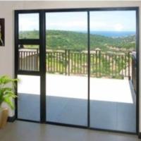 China Push And Pull Aluminum Sliding Door No Border Heat Insulation for sale