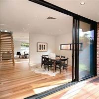 China Push And Pull Aluminum Sliding Door No Border Heat Insulation for sale