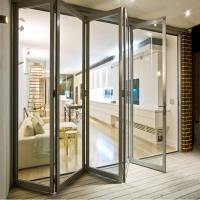 China External Aluminum Folding Door Shopping Mall Power Coating for sale