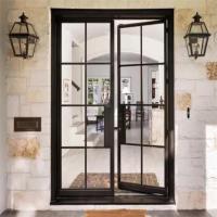 China Aluminum Casement Door Double Tempered Glass Waterproof Sound Insulation 24mm Glazing for sale