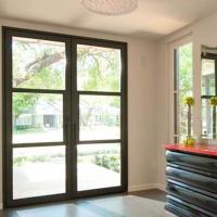 China Villa White Aluminum Frame Hinged Screen Door Corrosion Protection Windproof for sale