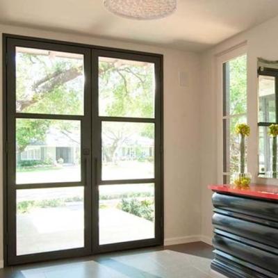 China Villa White Aluminum Frame Hinged Screen Door Corrosion Protection Windproof for sale