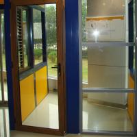 China Double Glass Aluminum Hinged Door for sale