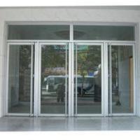 China Double Glass Aluminum Hinged Door for sale