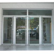 China Double Glass Aluminum Hinged Door for sale