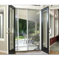 China Double Glass Aluminum Hinged Door for sale