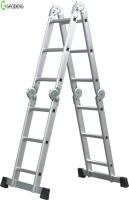 China Multifunctional Hinged Aluminum Ladder Steps Folding for sale