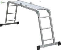 China Multifunctional Hinged Aluminum Ladder Steps Folding for sale