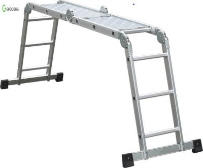 China Multifunctional Hinged Aluminum Ladder Steps Folding for sale