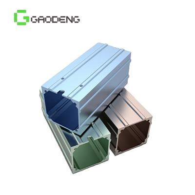 China 6063 T5 Industrial Aluminum Profile Powder Coated Anodized Wood Grain 25um for sale