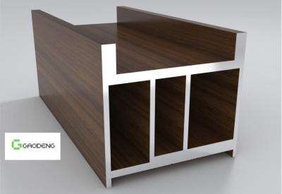 China Custom Extrusion Aluminum Profile Anodized Powder Coated Wood Grain for sale