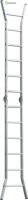China Outdoor 8 FT Aluminum Ladder 150kg Capacity Corrosion Resistant 3 Shape Folding for sale