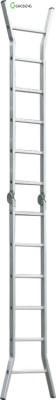 China Outdoor 8 FT Aluminum Ladder 150kg Capacity Corrosion Resistant 3 Shape Folding for sale