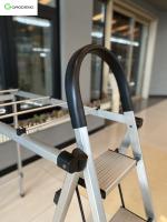 China 1.0mm 4 Fold Aluminum Ladder Clothes Hanger 5.8KG 120cm Drying Length for sale