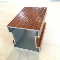 China Wood Grain Aluminum Profiles With Good Feeling for sale