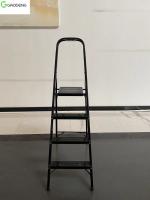 China Black  Using Hight 87 cm  Aluminum Folding Ladder Net Weight 3.5KG for sale