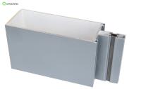 China Anodized Hidden Frame Curtain Wall Aluminum Profile 6063 Alloy AA15 15μm for sale
